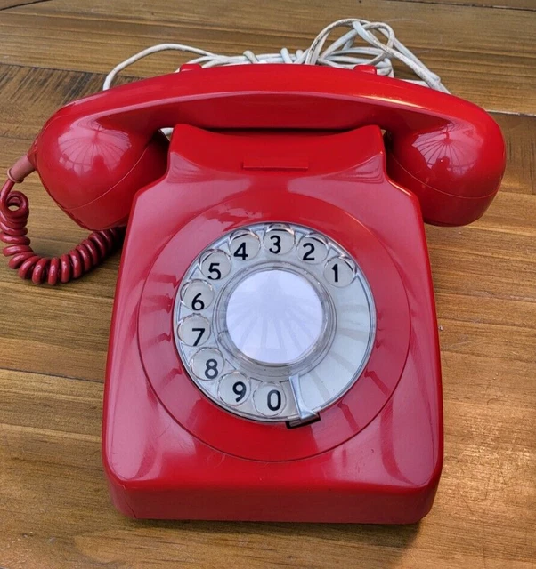 BT RED - 8746G Vintage Rotary Dial Telephone B.T QC/CCF FWR 83/1 £35.99 ...