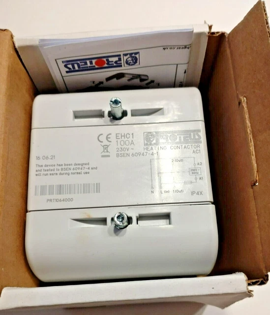 PROTEUS EHC 1. 100A Heating Contactor. Enclosed Unit. New Other ...