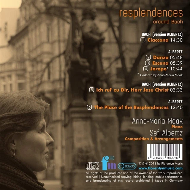 ANNA-MARIA MAAK RESPLENDENCES Around Bach (CD) EUR 5,13 - PicClick FR