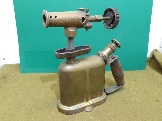 LAMPE À SOUDER mécanicien US WW2 blow torch Turner signal corps chest ...