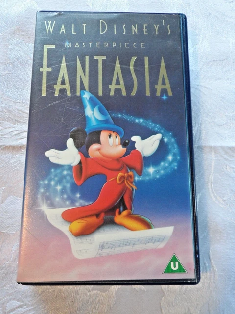 WALT DISNEY'S MASTERPIECE FANTASIA VHS Movie Poster Home Video. VGC £1. ...