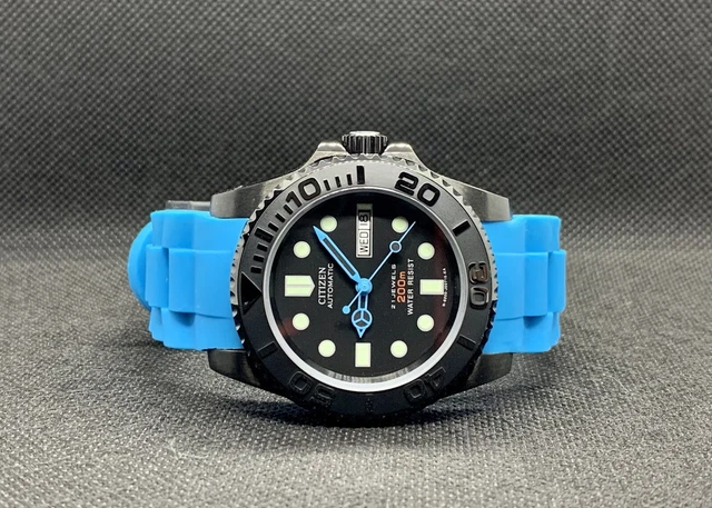 CITIZEN PROMASTER AUTOMATIC Diver + Yachtmaster Mod + Gold 8200 W ...