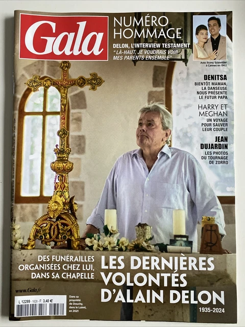 ALAIN DELON - magazine Gala Août 2024 EUR 15,00 - PicClick FR