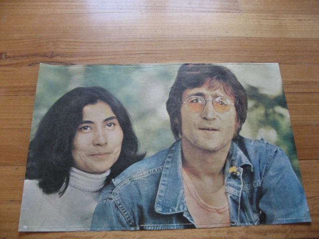 JOHN LENNON - VINTAGE 1971 UK "PACE" POSTER - IMAGINE PHOTO - BEATLES ...