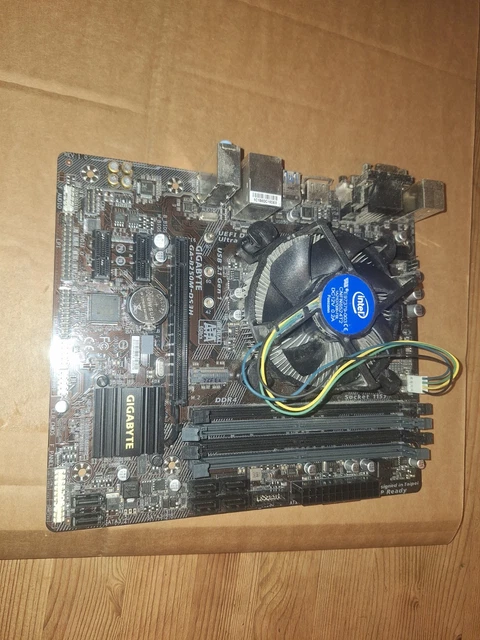 GIGABYTE MAINBOARD 4X Ddr4 Slots Comes With Intel I5 Cpu And Cooler ...