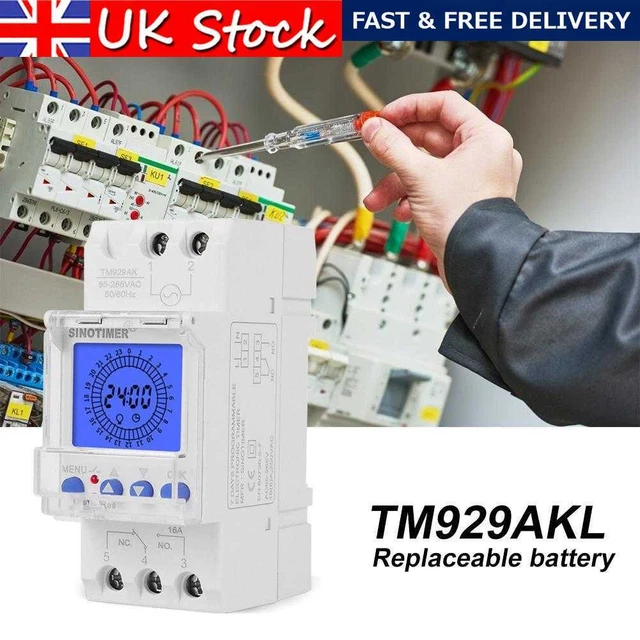 DIGITAL 24HRS 15 Minutes Programmable Smart Analog Timer Switch with ...