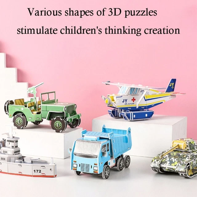 PAPER JIGSAW 3D Castle Building Block Toy DIY House Model Puzzle ...