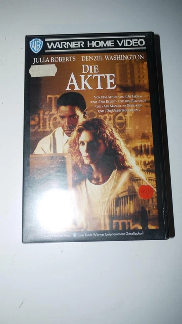DIE AKTE JULIA Roberts Denzel Washington VHS VIDEO Kassette EUR 1,00 ...