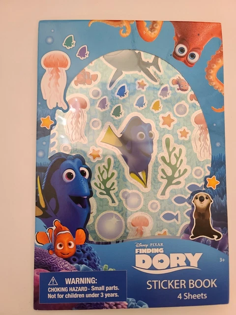 FINDING DORY 4 sheet sticker book Disney Pixar party favor classroom ...