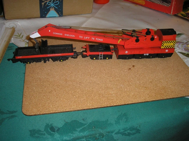 HORNBY OO GAUGE R.739 Operating 75Ton Breakdown Crane Set Spares £10.00 ...