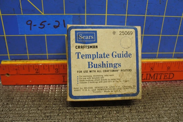 CRAFTSMAN ROUTER TEMPLATE Guide Bushings EUR 9,20 - PicClick FR