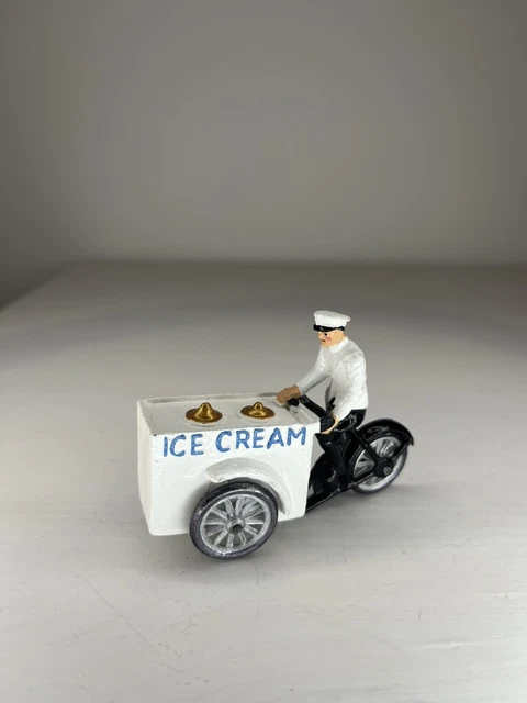 A50: VINTAGE MORESTONE Lead Ice Cream Vendor On Tricycle £40.00 ...