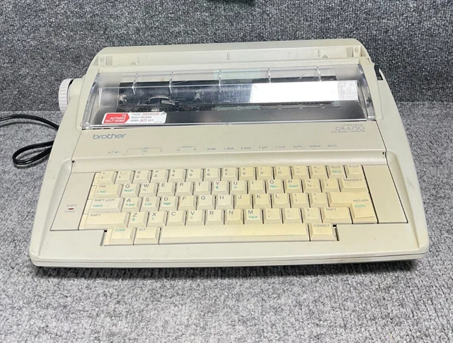 BROTHER DAISY WHEEL Correctronic Electric Typewriter GX-6750, 120V 60hz ...