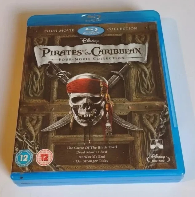 PIRATES OF THE Caribbean 1-4 Blu-ray Box Set with Bonus Disc Johnny ...