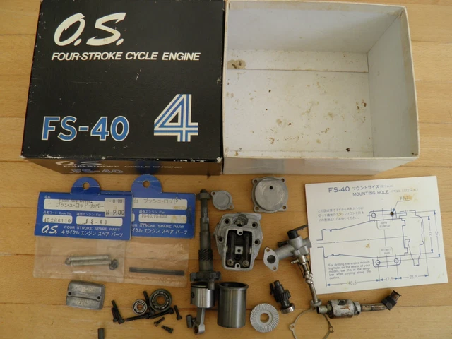 PARTS OF OS-FS 40 four-stroke, two new in original packaging £65.69 ...