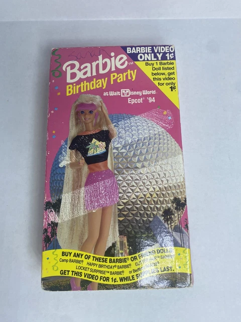 BARBIE BIRTHDAY PARTY at Walt Disney World Epcot 1994(VHS] RARE Video ...