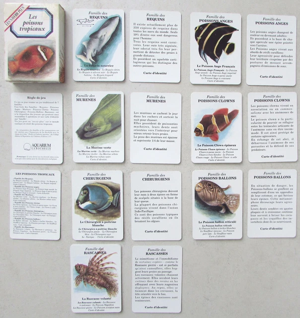 JEU DES 7 Familles Les Savoir Plus : Les poissons tropicaux / Dessins M ...