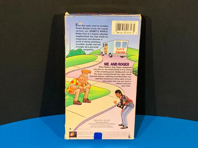 VHS BOBBY'S WORLD Me and Roger (Fox, 1990) Cartoon Howie Mandel See My ...
