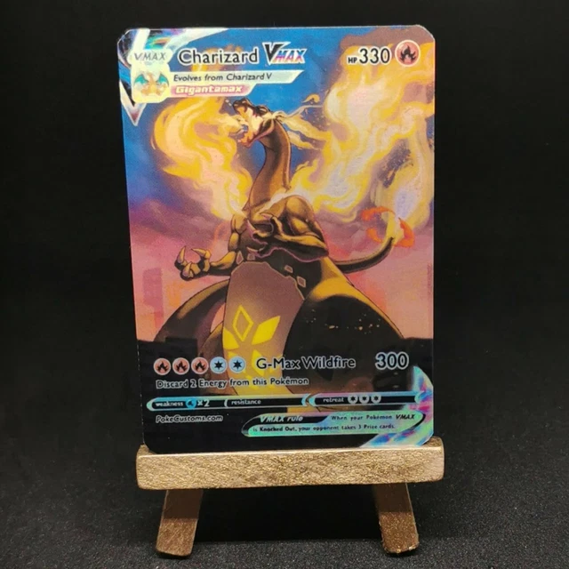 CHARIZARD VMAX - Custom Pokemon Card EUR 8,90 - PicClick DE