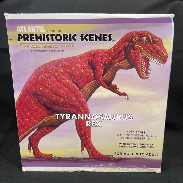 AURORA PREHISTORIC SCENES Tyrannosaurus Rex Atlantis Model Kit 1/13 ...