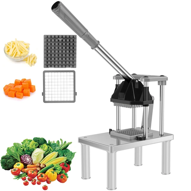 COMMERCIAL VEGETABLE FRUIT Chopper French Fry Cutter with 2 Replacement SD6 £31.02 - PicClick UK
