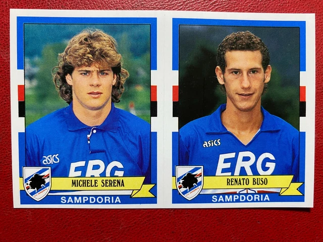 CALCIATORI 1992/93 N 305-307 SERENA BUSO SAMPDORIA Figurine UNITE ...