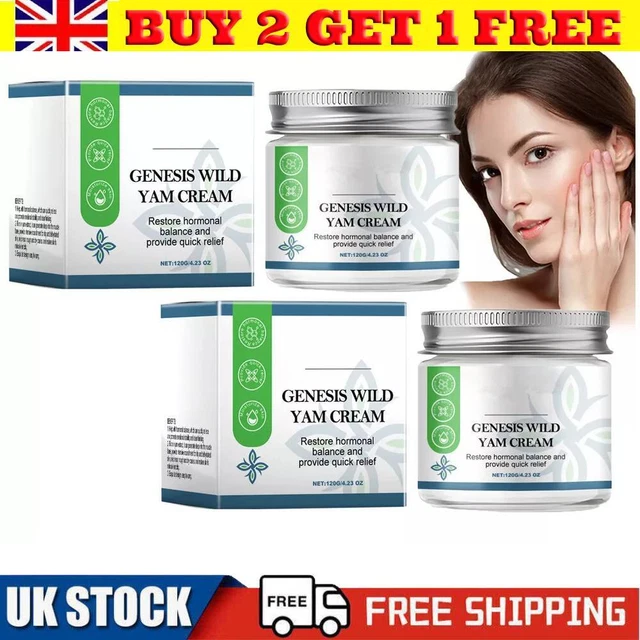 GENESIS WILD YAM Hormone Cream 4 OZ Organic Genesis Wild Yam Cream UK ...
