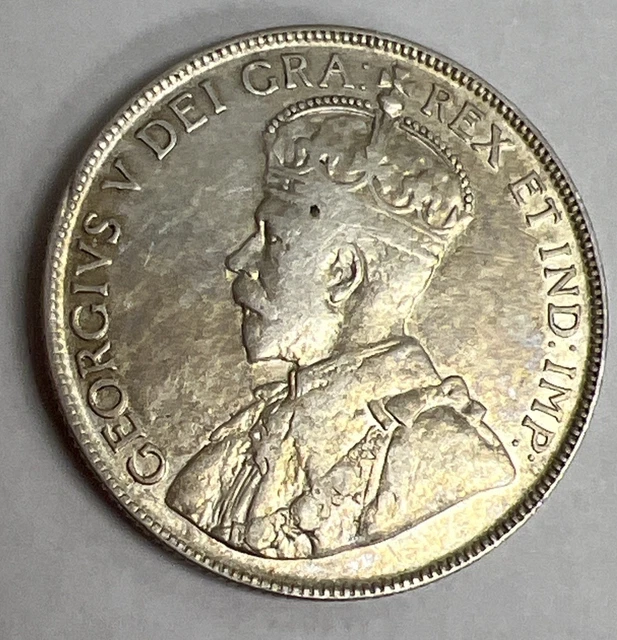 1920 CANADA 🇨🇦 50 Cents Canadian Half Dollar Silver Coin $34.12 ...