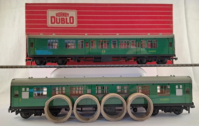 X2 HORNBY DUBLO 4054 Corridor Coaches 1st/2nd SR Green, OO, Boxed, SEE ...