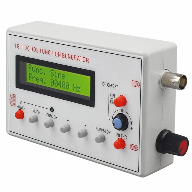 DDS FUNCTION Generator Sine+Triangle+Square Wave Frequency 1HZ-500KHz ...