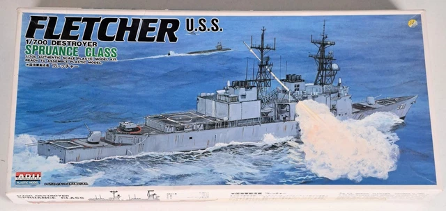 ARII A950-1000, USS Fletcher DD-992, Spruance Class Destroyer, 1/700 ...
