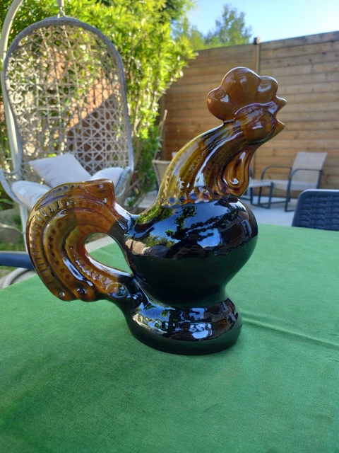 ANCIEN POT À eau pichet broc barbotine Coq symbole Ukraine Zoomorphe EUR 50,00 - PicClick FR