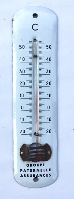 ANCIEN THERMOMÈTRE CELSIUS Émaillé Old Enamel Thermometer Termometro ...