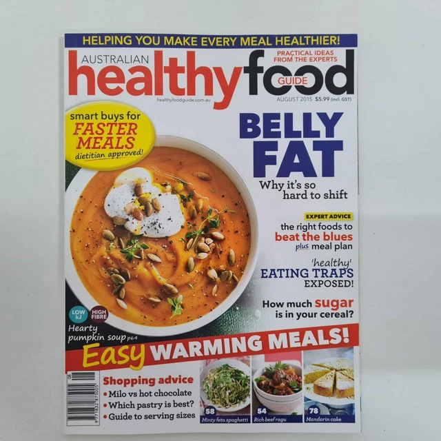 6 X AUSTRALIAN Healthy Food Guide Magazines Lose Weight Lunch Cravings ...