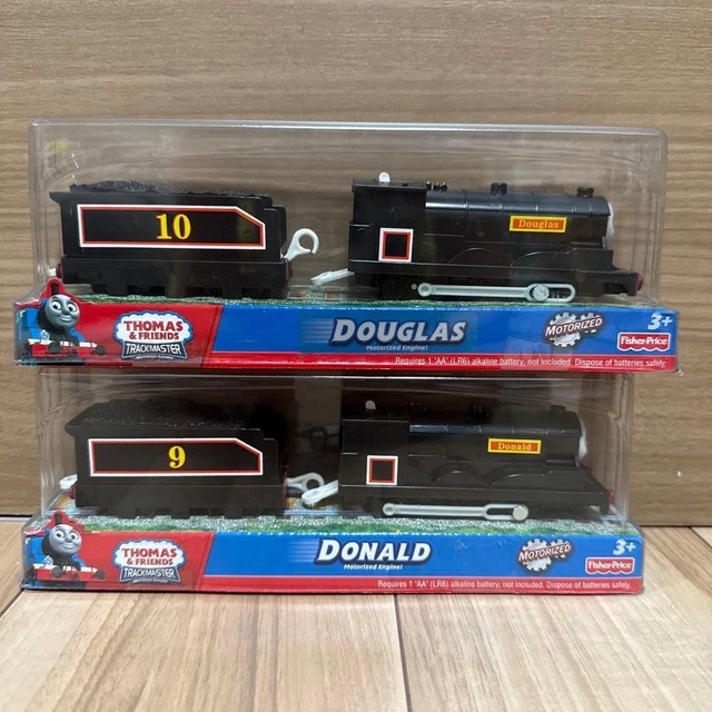 TRACKMASTER THOMAS SERIES Douglas & Donald Train Set Fisher Price New ...