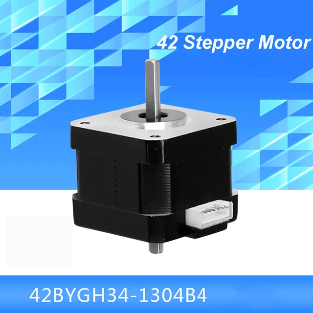 42 STEPPER MOTOR 2-Phase 4wire 5mm Shaft 1.3A 0.3N 42BYGH34-1304B for ...