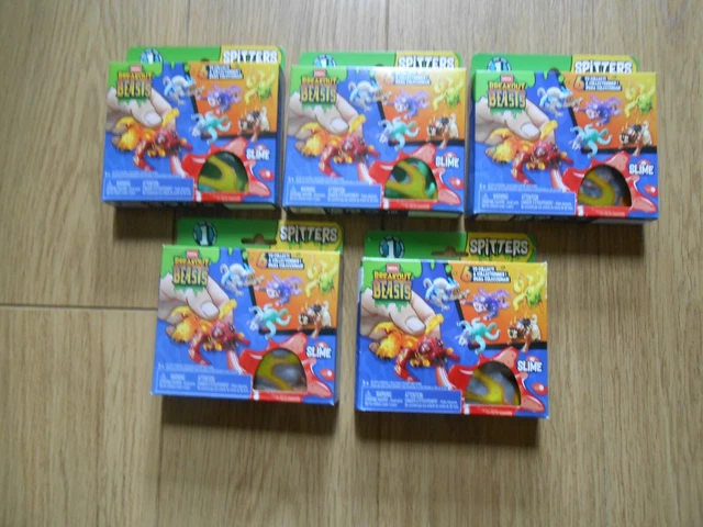 MEGA CONSTRUX BREAKOUT Beasts - Series 1- Beast Figure With Slime - X 5 ...