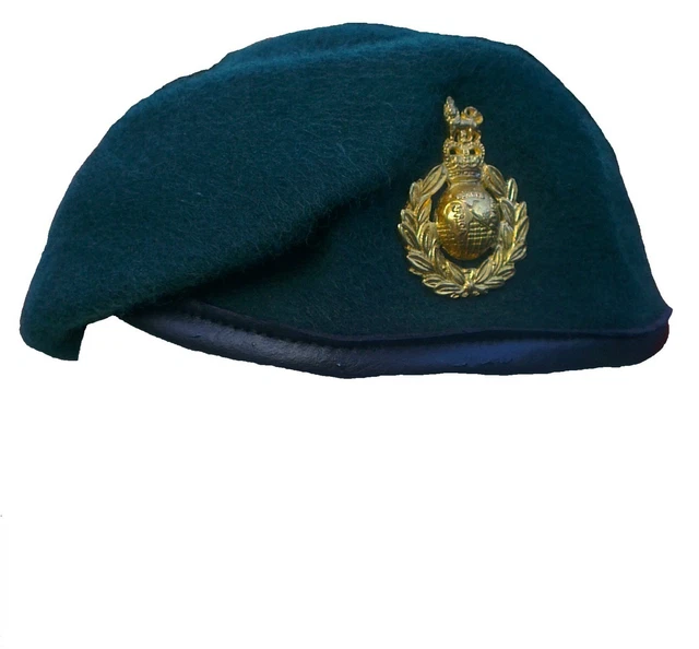 ROYAL MARINES BERET And Brass Cap Badge (New) £29.50 - PicClick UK