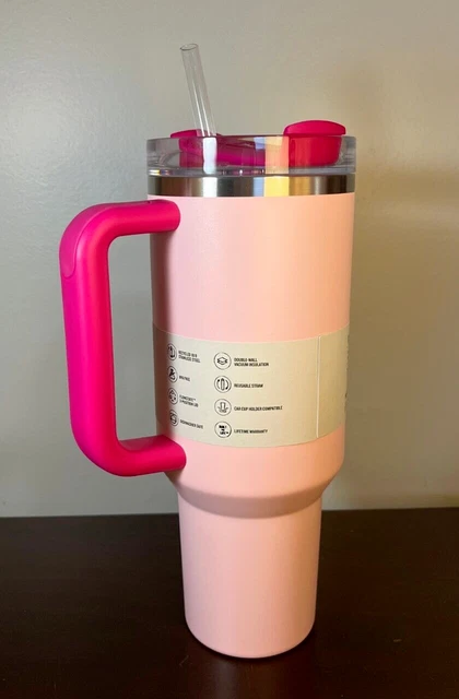 STANLEY 40OZ FLAMINGO Pink Tumbler Stainless Steel H2.0 FlowState ... STANLEY 40OZ FLAMINGO Pink Tumbler Stainless Steel H2.0 FlowState ...