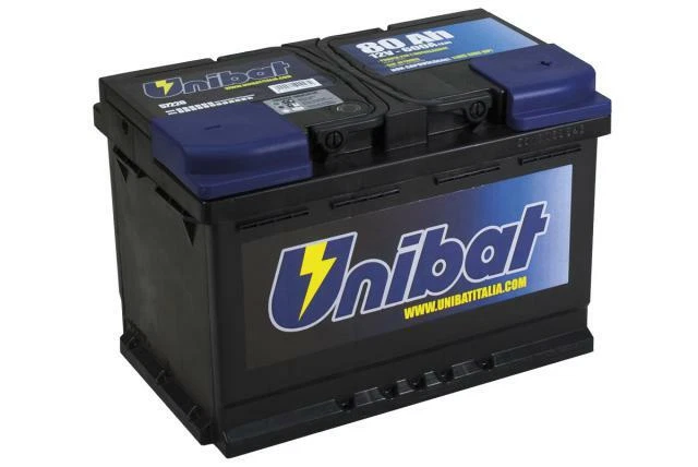 BATTERIA AUTO VEICOLI Unibat 80 Ah - 12V - Spunto En600 - (57220) EUR ...