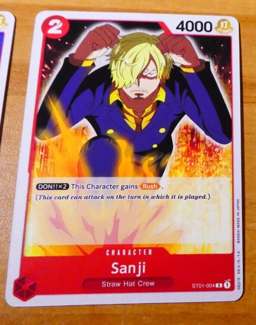 ONE PIECE ENGLISH CARD GAME CARTE Sanji ST01-004 ST EN TCG MINT EUR 2,50 - PicClick FR