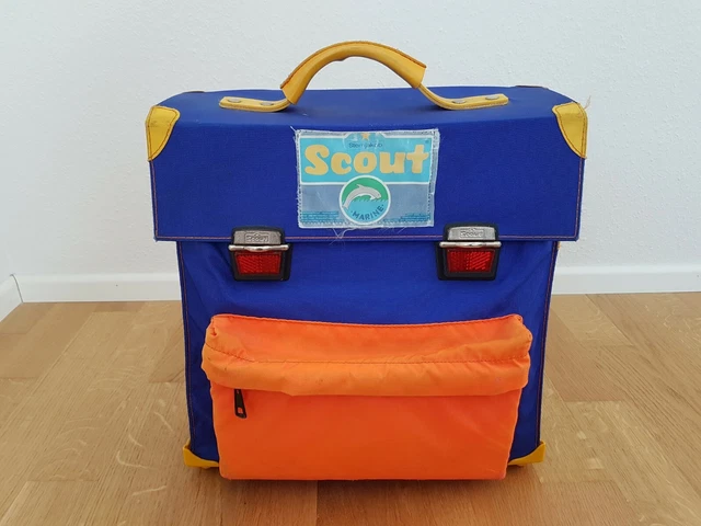 SCOUT SCHULRANZEN MARINE 80er Retro 1980er Vintage Sternjakob EUR 69,99 ...