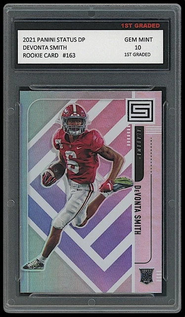 DEVONTA SMITH 2021 Panini Status DP 1ère année 10 carte recrue NFL ...