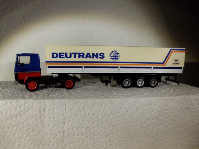 ALBEDO: FORD TRANSCONTI Pritschensattelzug"Deutrans" (eigenumbau) 1:87 ...