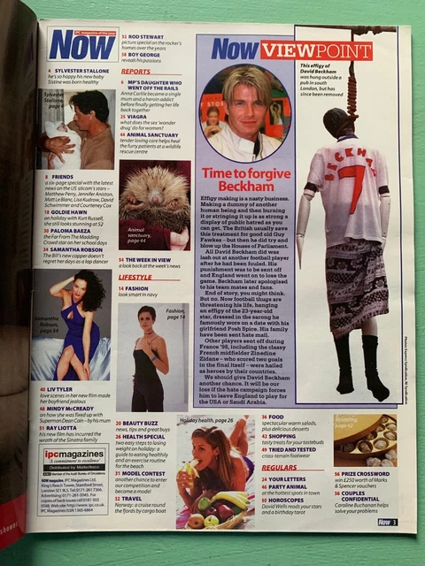 NOW 23-JULY-1998 FRIENDS Jennifer Aniston Mindy McCready Paloma Baeza ...