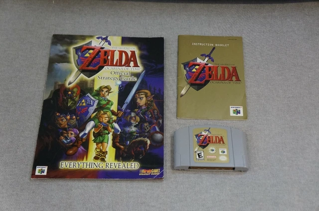 AUTHENTIC N64 LEGEND of Zelda Ocarina of time game manual strategy ...