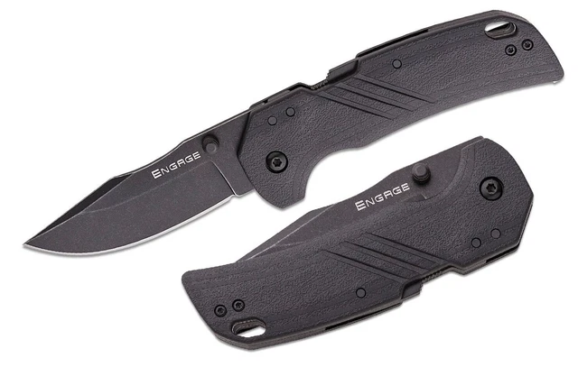 COLD STEEL ENGAGE Atlas Lock Folding Knife 3" AUS-10A Steel Clip Blade ...