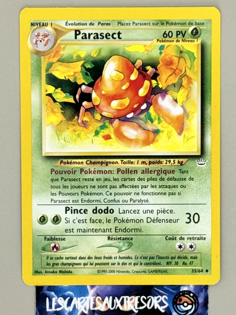CARTE POKÉMON PARASECT 35/64 EDITION 2 ED2 Neo Revelation NM VF FR EUR 6,99 - PicClick FR