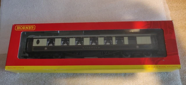 WHITE ROOF HORNBY Pullman coach with lights. R4254 Perseus. Boxed. £35. ...