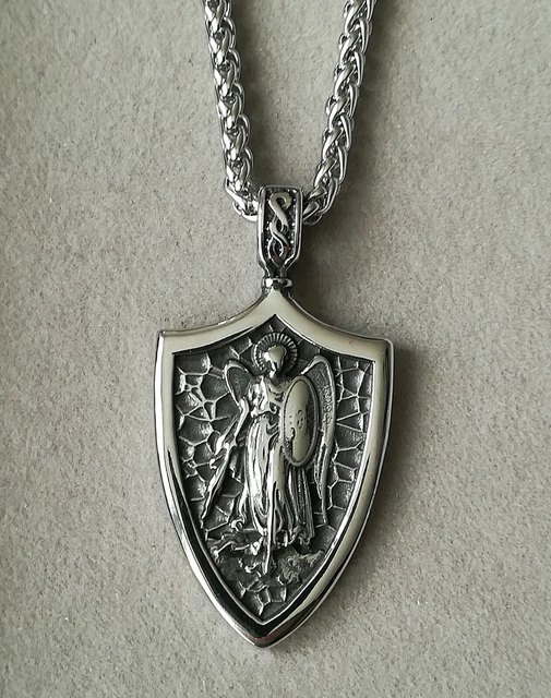 Erzengel Michael Anhanger Silber